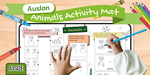 Auslan Animals Dot to Dot Worksheet - teacher of the deaf, deaf ...