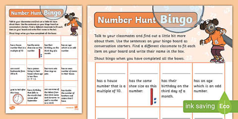 Number Scavenger Hunt
