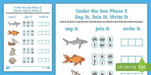 Winter-Themed Phase 2 CVC Word Building Activity