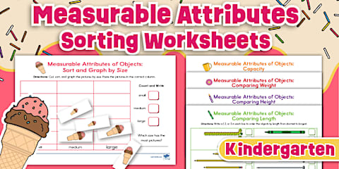 Kindergarten Measuring Length Worksheet