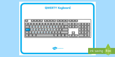 Printable Keyboard Template | Twinkl