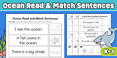 Ice Cream Sight Words Match and Color Worksheet for PreK-K