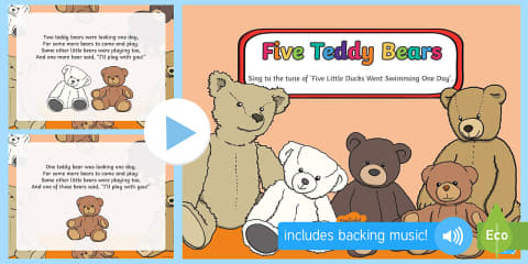 Five Teddy Bears Song