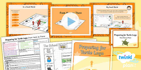 Turtle Logo Algorithm Computing Curriculum Vocabulary Poster