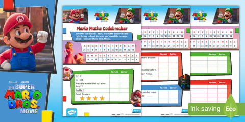 Super Mario Bros.: Learning Activity Booklet [Ages 5-7]