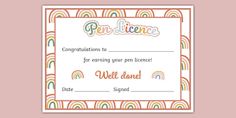 Australian Pen Licences New South Wales Editable Proforma