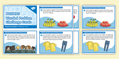 Year 6 Order of Operations BODMAS Differentiated Worksheets
