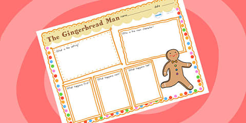 The Gingerbread Man Story Sequencing Differentiated Worksheet