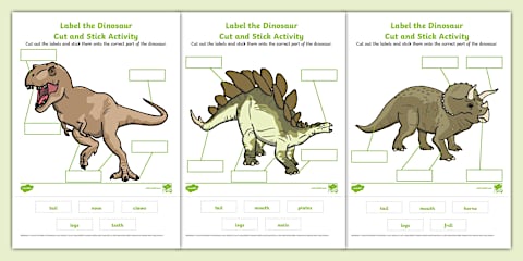 Simple Sentences Dinosaur Card Game