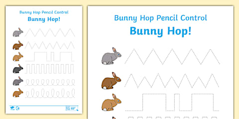 Easter Pencil Control Activity Sheets