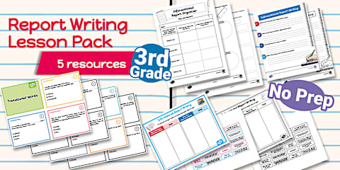 Third Grade Writing Prompts PowerPoint & Google Slides