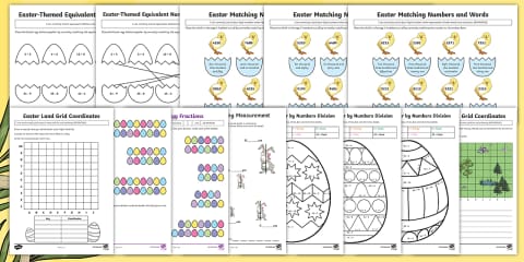 Easter Themed Maths Activity Book
