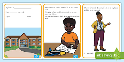 Social Situation: Doing Work in School Editable Booklet