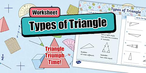 Triangles Maths Activity Sheets