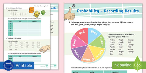 Working with Probability Activity Sheet