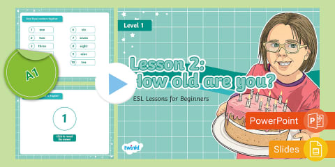 ESL Curriculum for Beginners: Level 1, Lesson 1