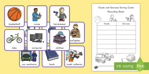 Goods and Services PowerPoint & Google Slides for K-2nd Grade