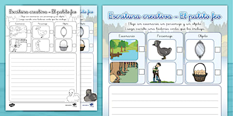 Comprensión lectora por niveles: El patito feo