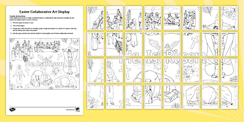 Symbols of Australia Collaborative Colouring