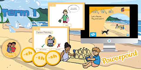 Grade 2 Phonics - -ch, -sh, -th - Booklet (CAPS Aligned)