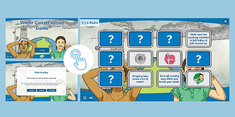 Saving or Wasting Water Sorting Cards