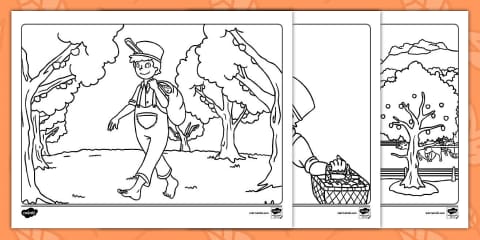 Who Was Johnny Appleseed? PowerPoint & Google Slides for K-2nd Grade