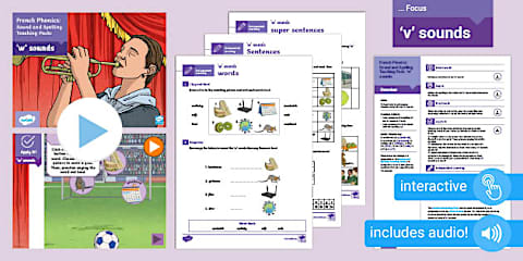 French Phonics: Consonant Sounds Flashcards