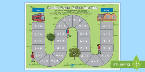 Doubles Maths Matching Game