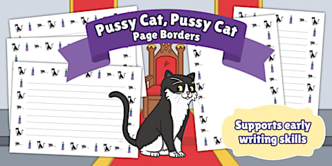 Pussy Cat, Pussy Cat Mark-Making Pattern Cards