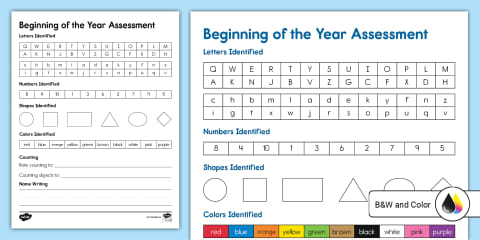 Preschool Assessment Review
