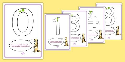 Number Formation Rhymes Poster 0-9