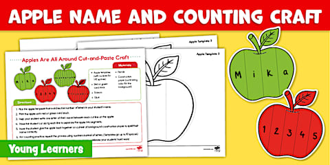 Apple Template Printable | Fall Decoration | Twinkl USA