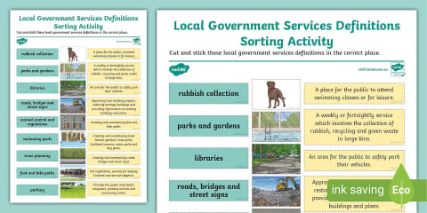 State Government Responsibilities Information Display Poster