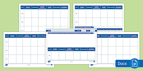 EYLF Editable Learning Area Planning Template