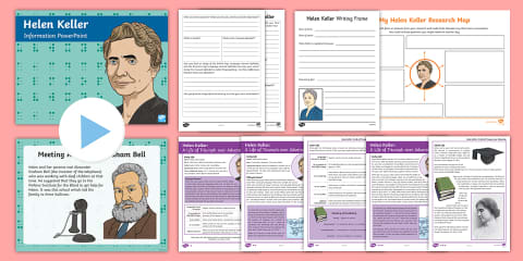 Helen Keller Reading Comprehension Activity
