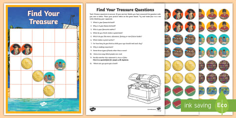 Find Your Treasure Worksheet