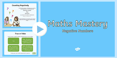 Sixth Grade Positive and Negative Integers on a Number Line PowerPoint ...