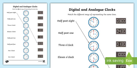 Year 5 Tell and Write the Time Differentiated Worksheets