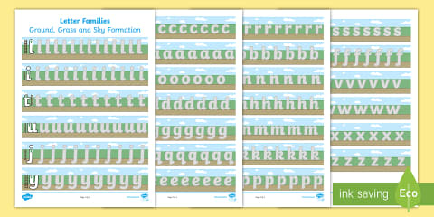 Dotted Thirds Themed Handwriting Template Pack