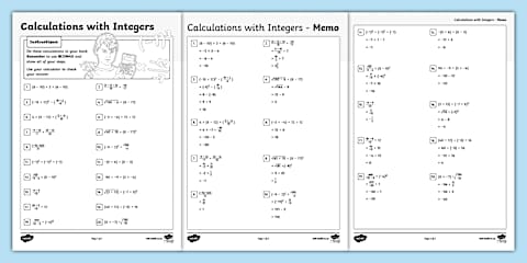 Grade 7 Maths - Term 4 - Ordering Positive and Negative Numbers ...