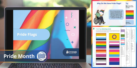 Twinkl Symbols: Pride Flags Matching Activity