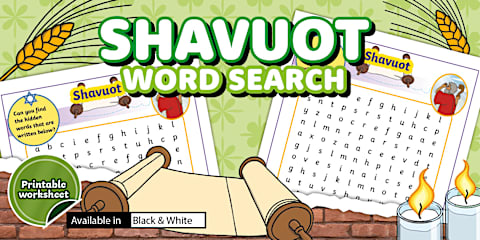 KS1 Shavuot Symbols Matching Activity