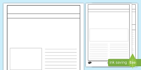 Wildlife of Australia Newspaper Writing Template