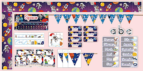 Space-Themed Welcome to Year 3 Display Banner