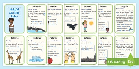Y3 NAPLAN Common Spelling Rules Poster