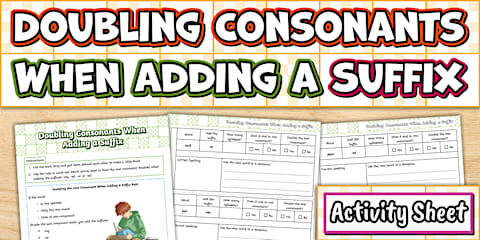 Double Consonants Word Mat