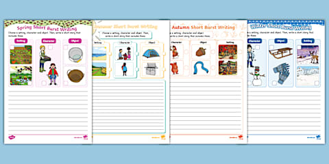 My Seasons Diary Writing Frames