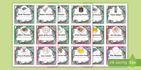 Wildflower Botanical Themed Class Jobs Display Banner