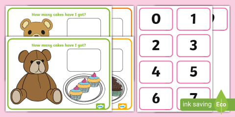 Teddy Bear Count and Match Numbers to 20 Worksheet