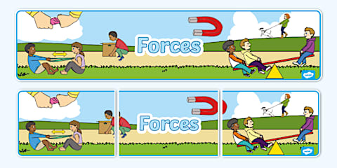 Forces and Motion Display Banner - Force, Movement, display, banner ...